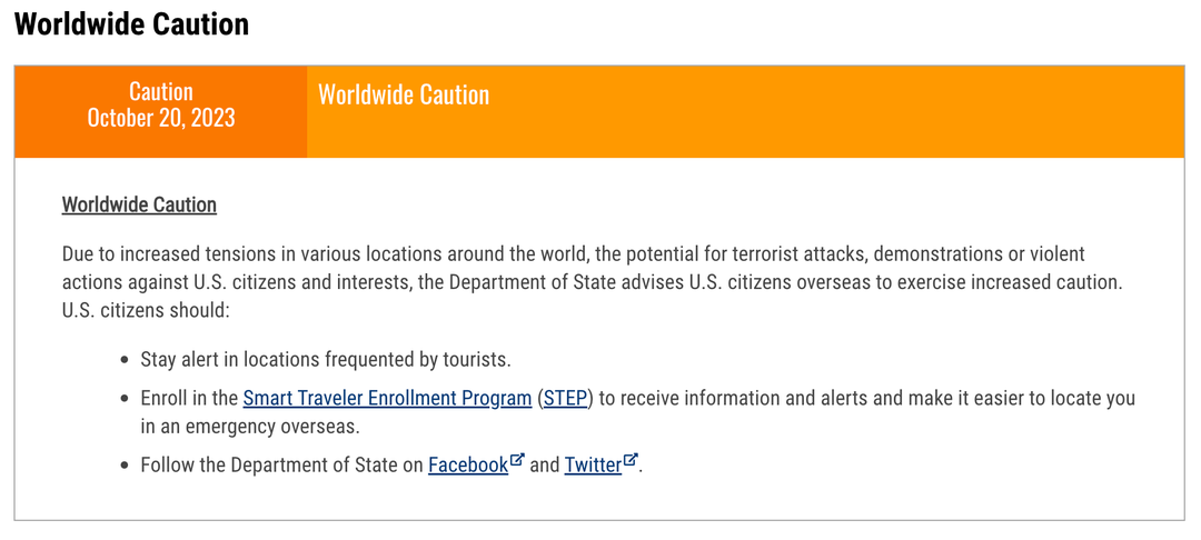 Us Issues Worldwide Travel Advisory — Heres What You Should Know The